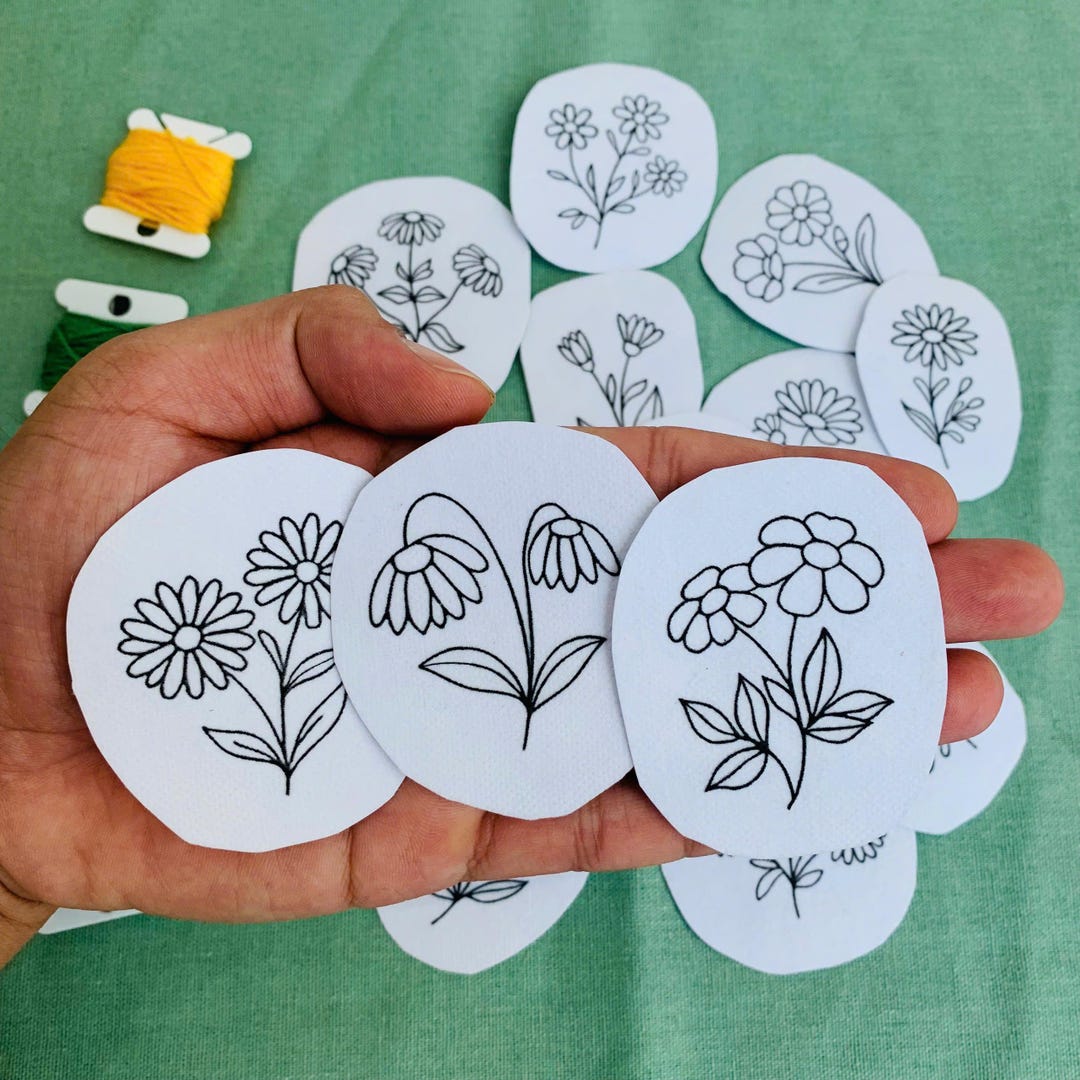 Forget Me Not Stick and Stitch Embroidery Patterns: 16 Pieces Water ...
