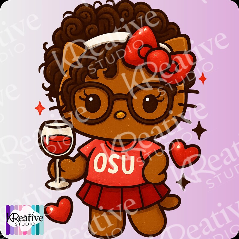 Hello Kitty-inspired OSU Fan Art – Digital Download | PNG for DTF ...