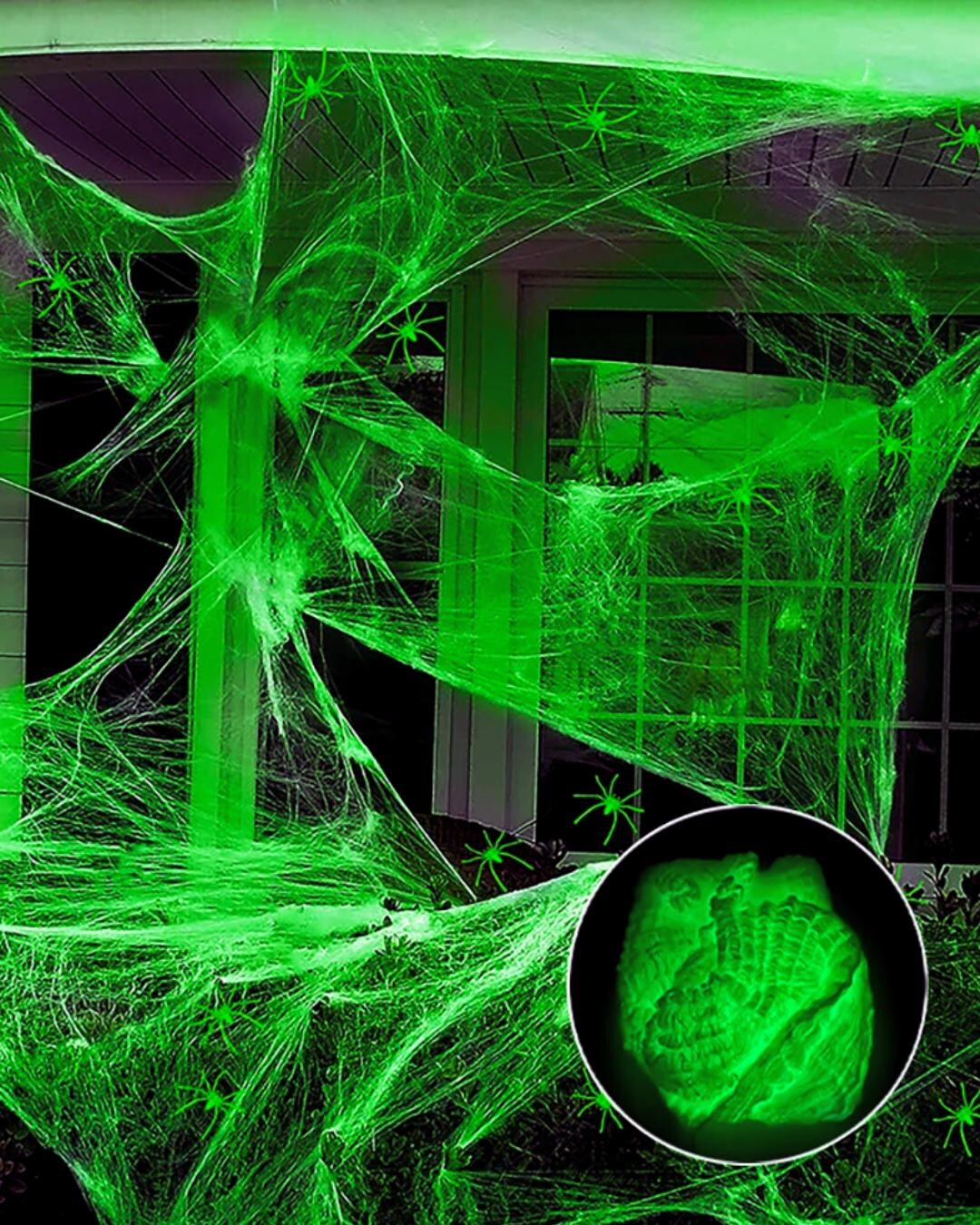 100g Halloween Fluorescent Spider Webs - Etsy