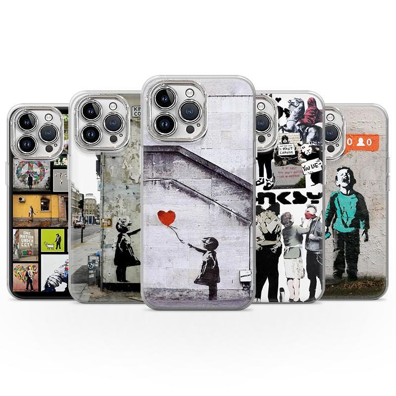 Banksy Pixel Phone Case - Etsy