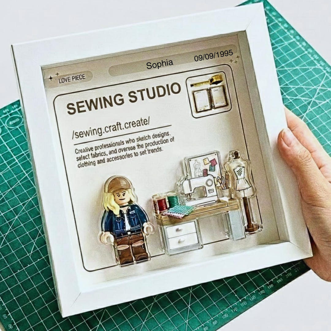 Custom Lego Frame From Photo, Personalized Career Lego Shadow Box ...