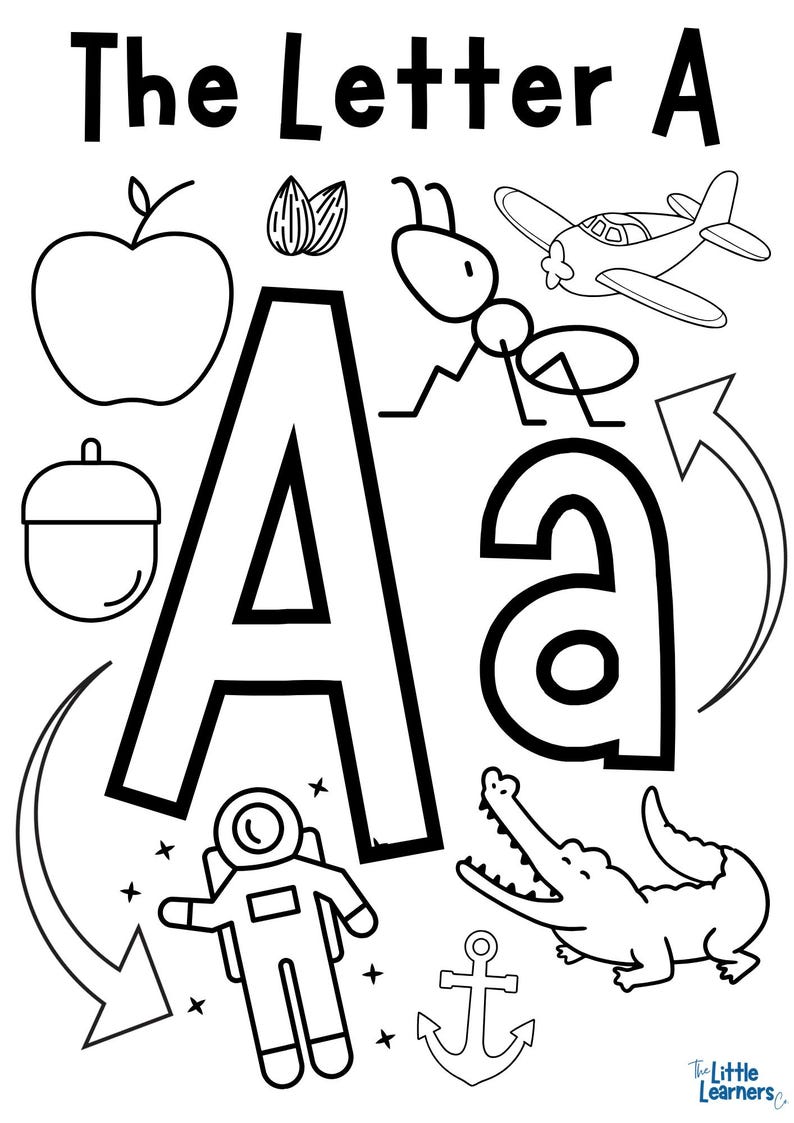 Alphabet Sounds Coloring Pages | Letter Sounds Worksheets for Toddlers ...
