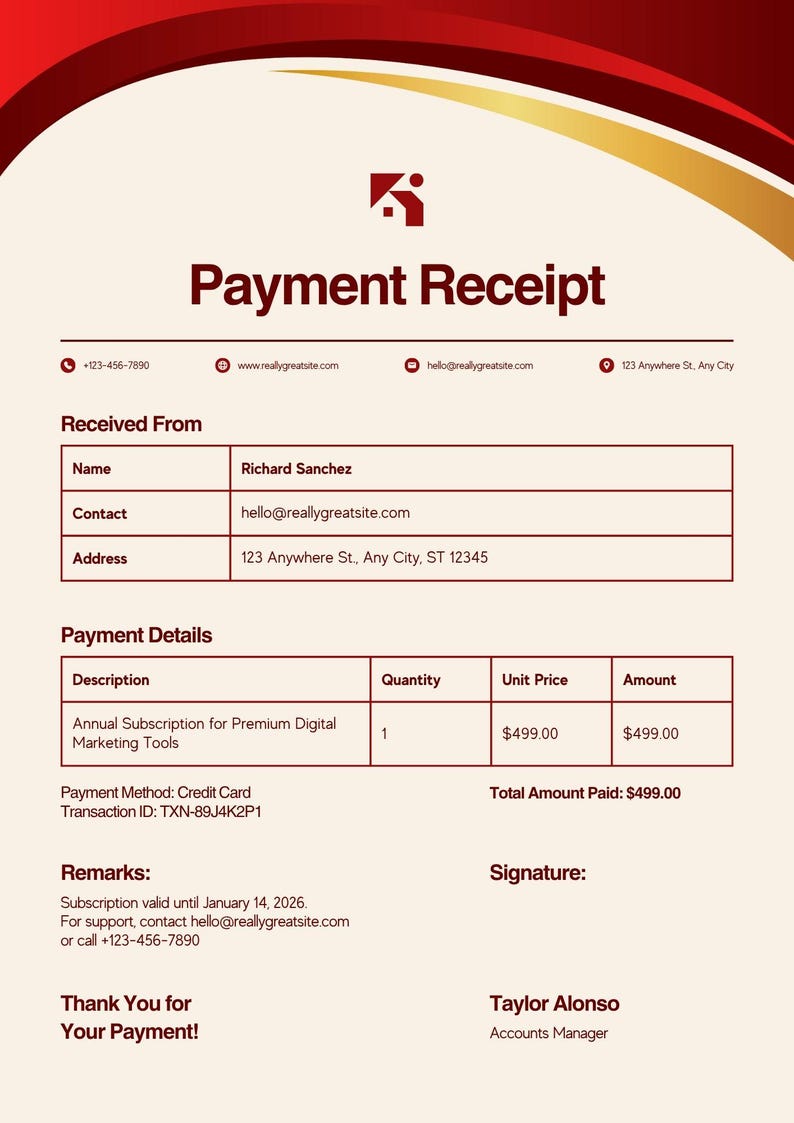 Salon Invoice Template | Editable Canva Billing Form | Beauty Business ...