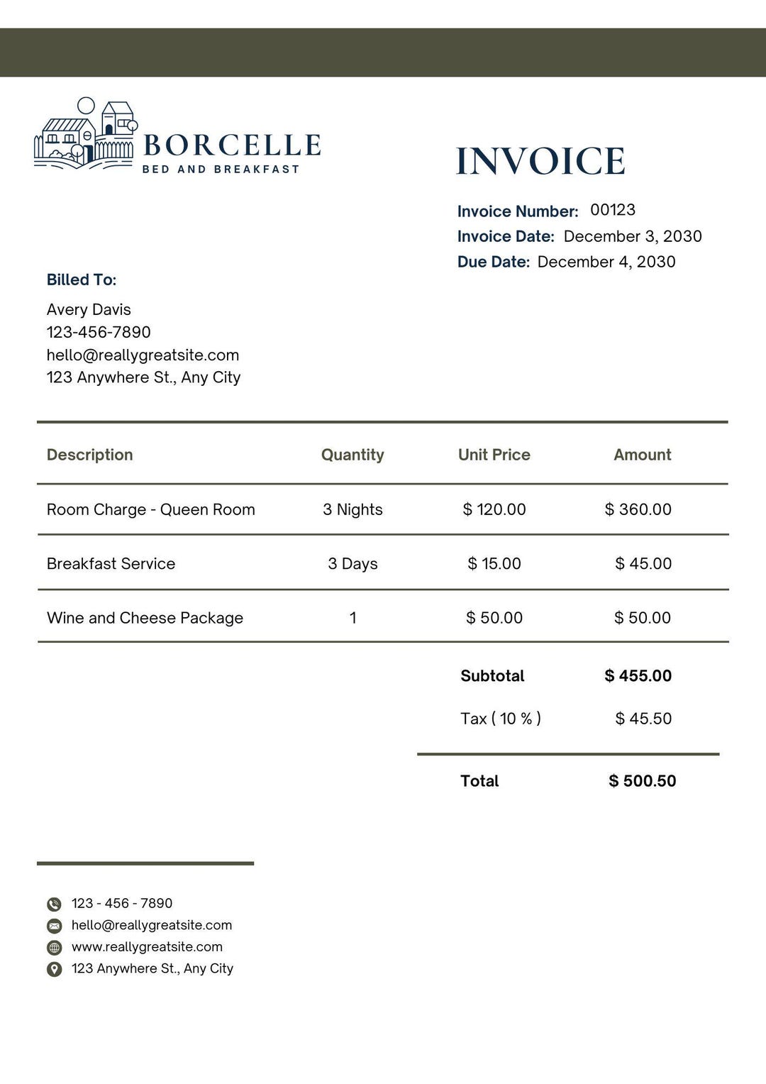 Accounting Invoice Template | Editable Canva Form (digital) - Etsy