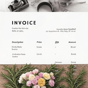 Bakery Invoice Template | Editable Canva Form (digital) - Etsy