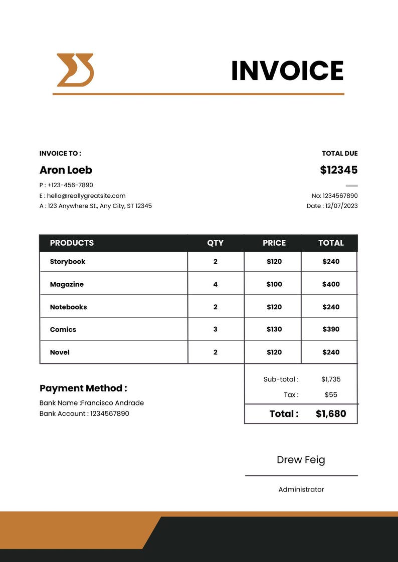 Law Firm Invoice Template | Editable Canva Billing Form | Attorney ...