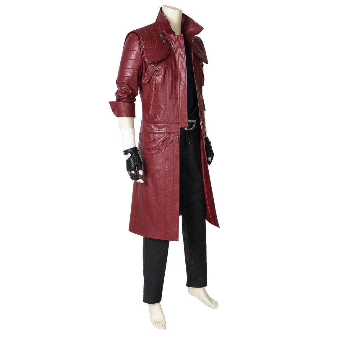 DMC 5 Dante Leather Trench Coat: Devil May Cry Cosplay, Handmade - Etsy