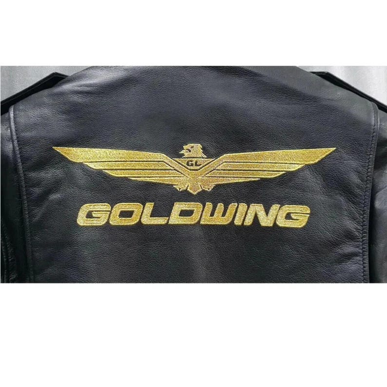 Goldwing Biker Jacket – Men’s Genuine Cowhide Leather Motorcycle Rider ...