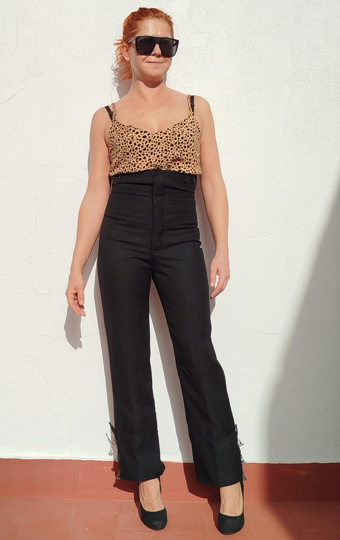Authentic High Waist Flamenco Trousers: Spanish Steampunk Cosplay - Etsy