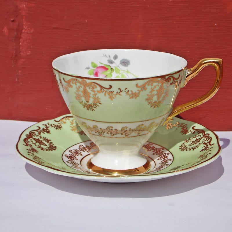 Gold Tea Cups - Etsy