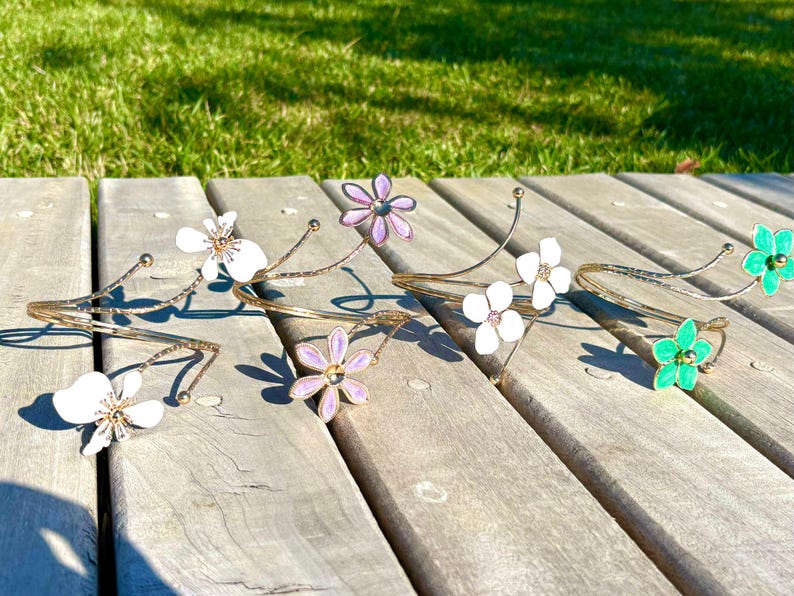 Unique Elegant Floral Arm Band Flower Openable Bangle Bracelet ...