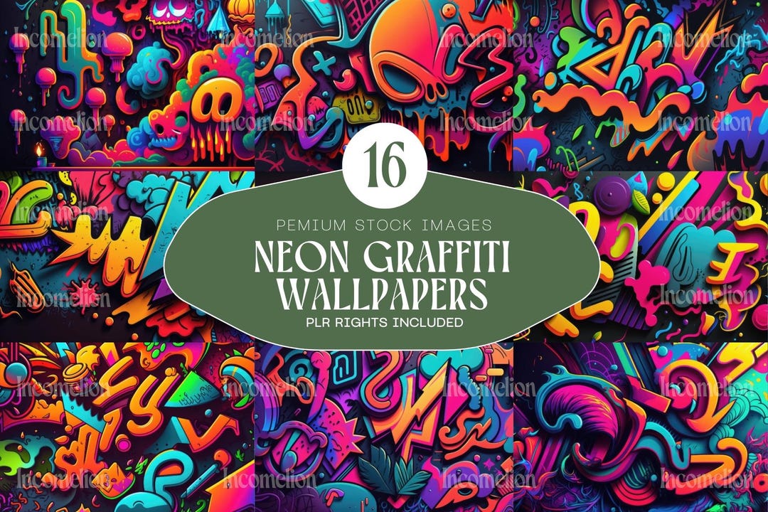 16 Neon Graffiti Wallpapers Vibrant Urban Street Art Backgrounds for ...
