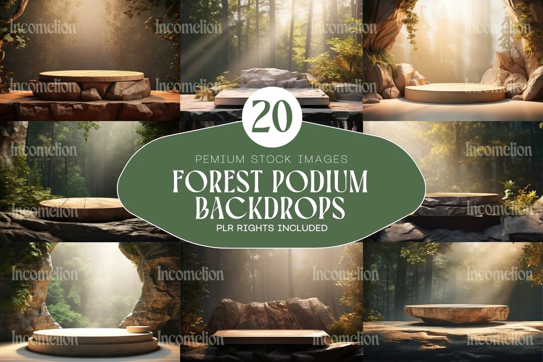 20 Forest Podium Backdrops | Nature Presentation Backgrounds | Green ...