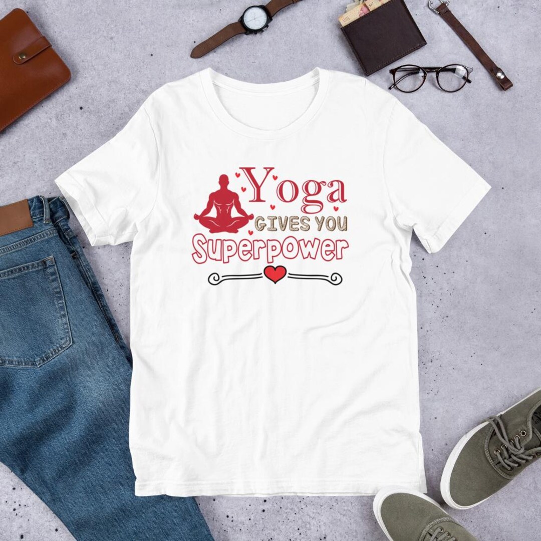 YOGA GIVES You Superpower PNG, Funny Yoga Sublimation Png, Wellness ...