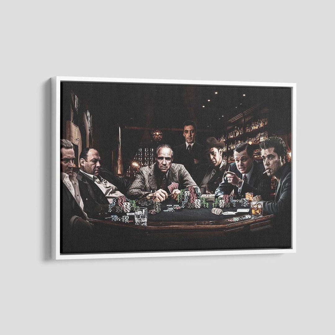 Movie Mafia Canvas Art: Gangster Legends Print, Man Cave Decor - Etsy