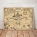 Wizarding World Map Art Print, Vintage Fantasy Decor (digital Download ...