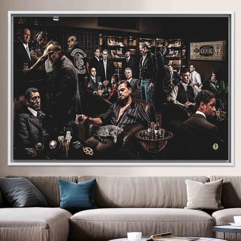 Gangster Abstract Art - Etsy UK