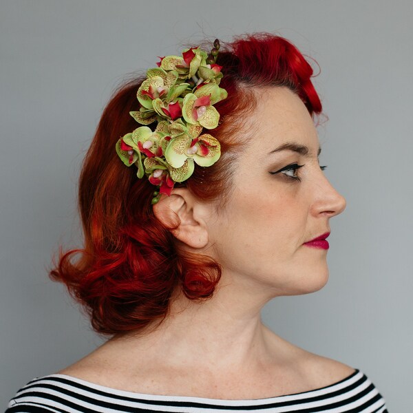 Orchid Hair Comb - Etsy