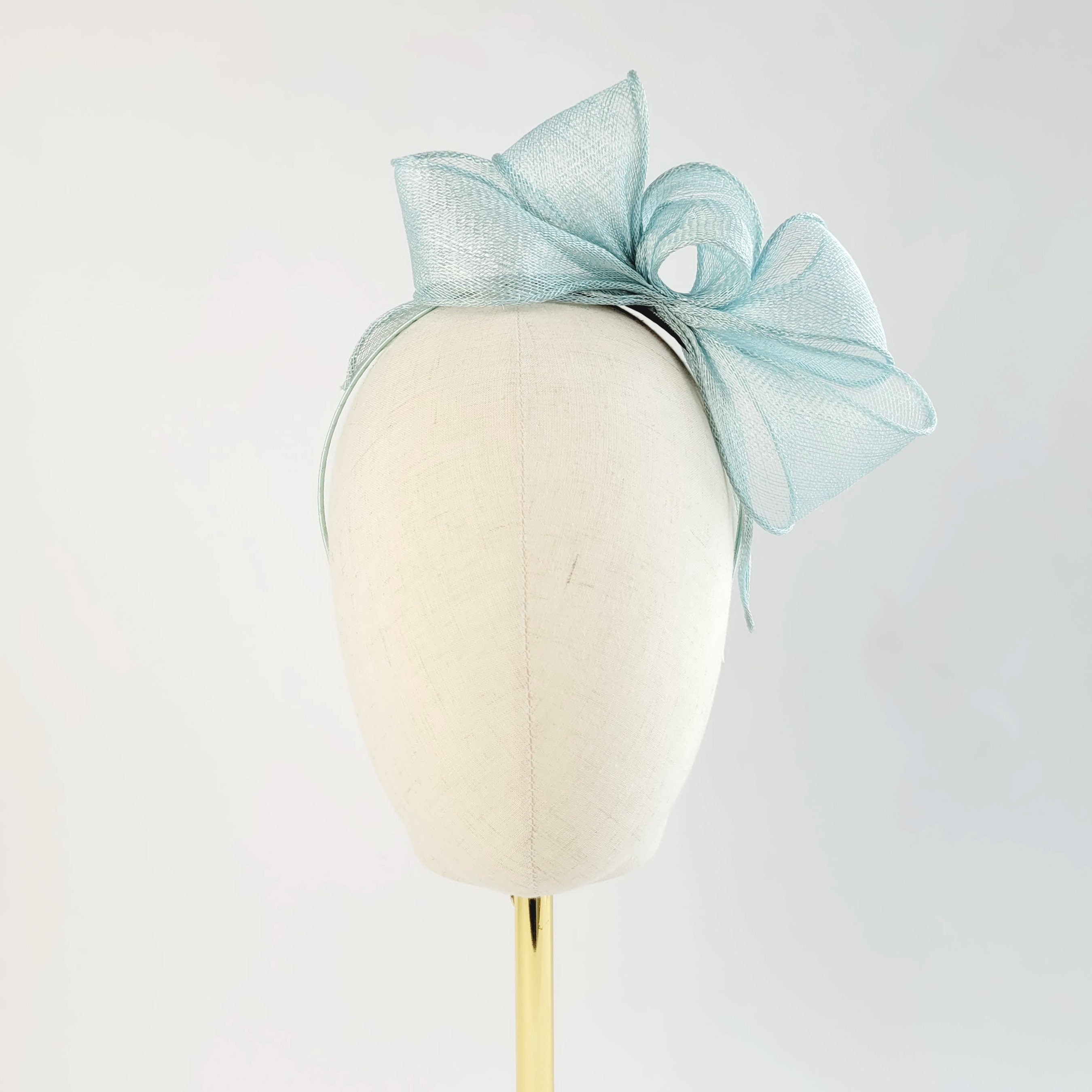 Aqua Blue Sinamay Loop Fascinator, Aqua Blue Wedding Fascinator, Aqua ...