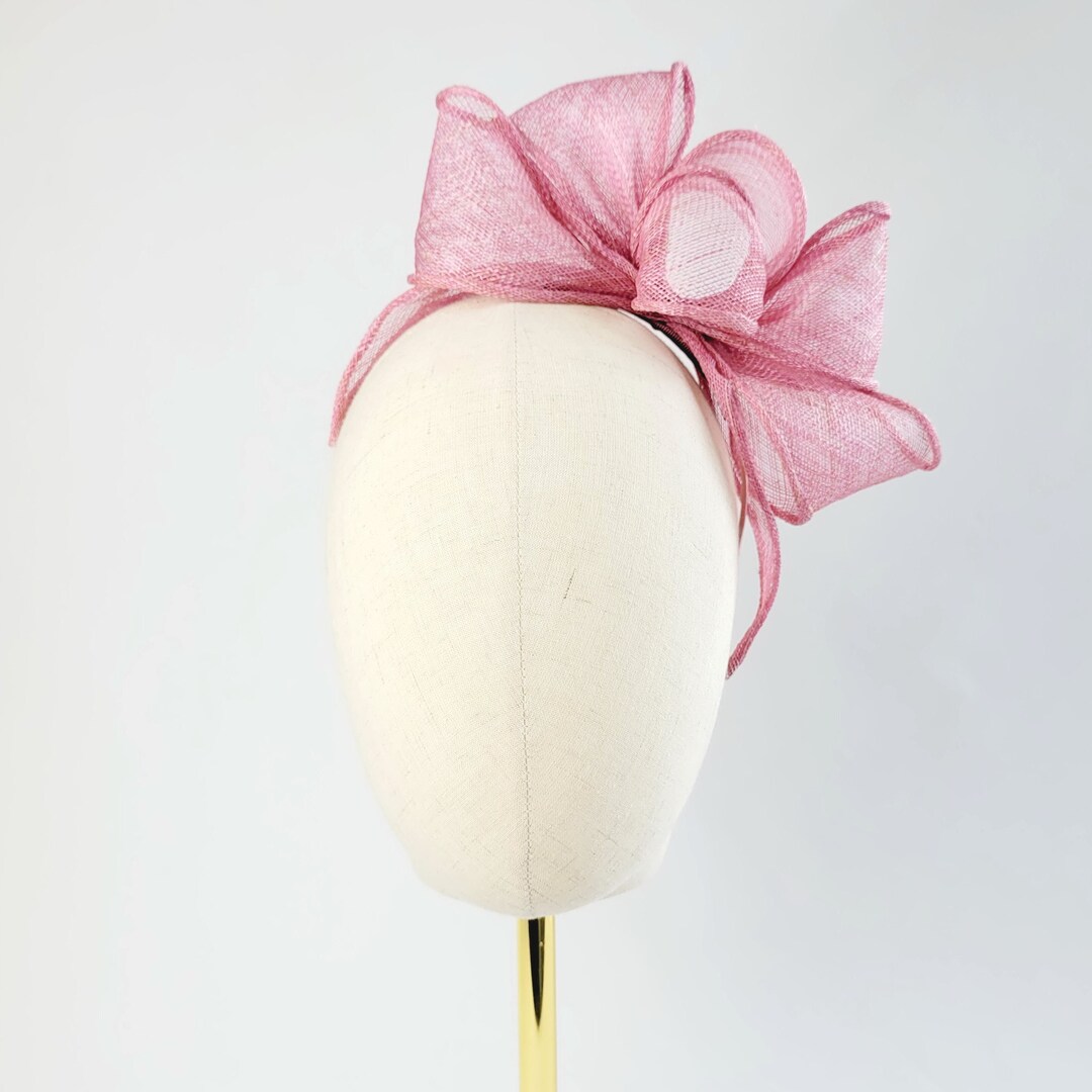 Dusky Pink Wedding Fascinator, Mother of the Bride Fascinator, Mother ...