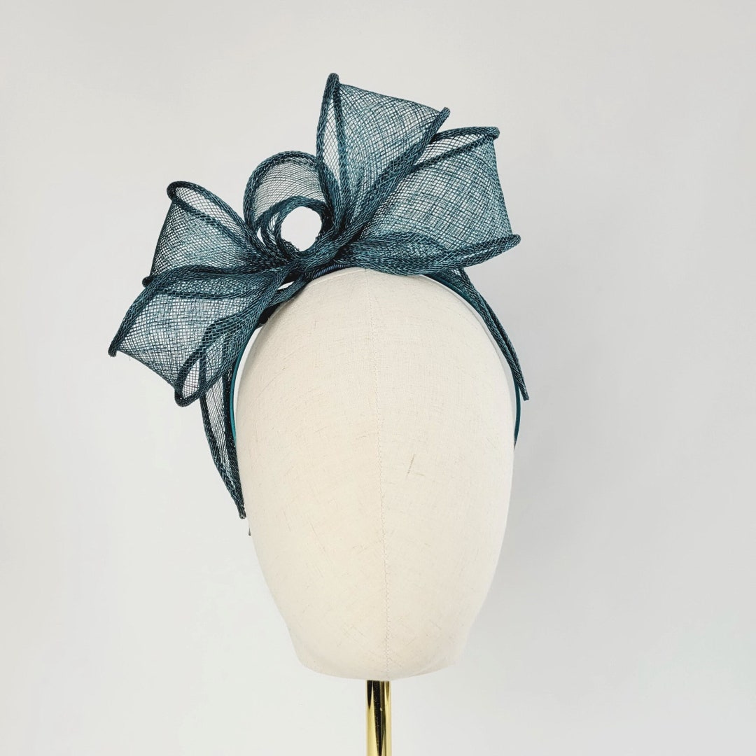 Teal Wedding Fascinator, Mother of the Bride Fascinator, Mother of the ...