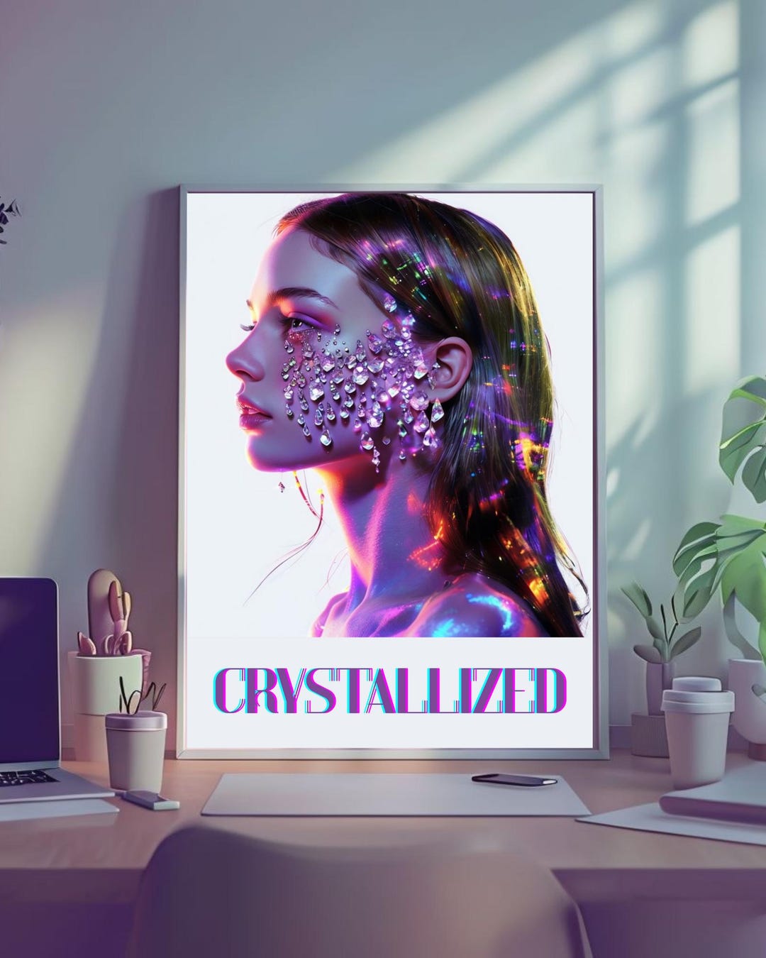 Crystallized John Summit Wall Art | Modern Abstract Poster | John ...