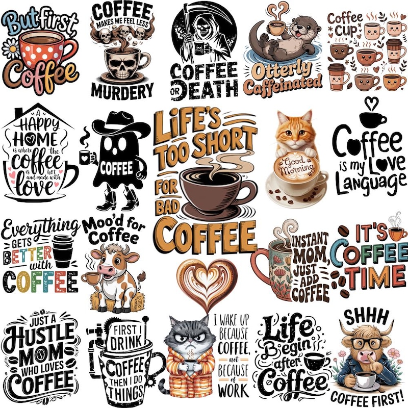 Coffee Png for Sings - Etsy