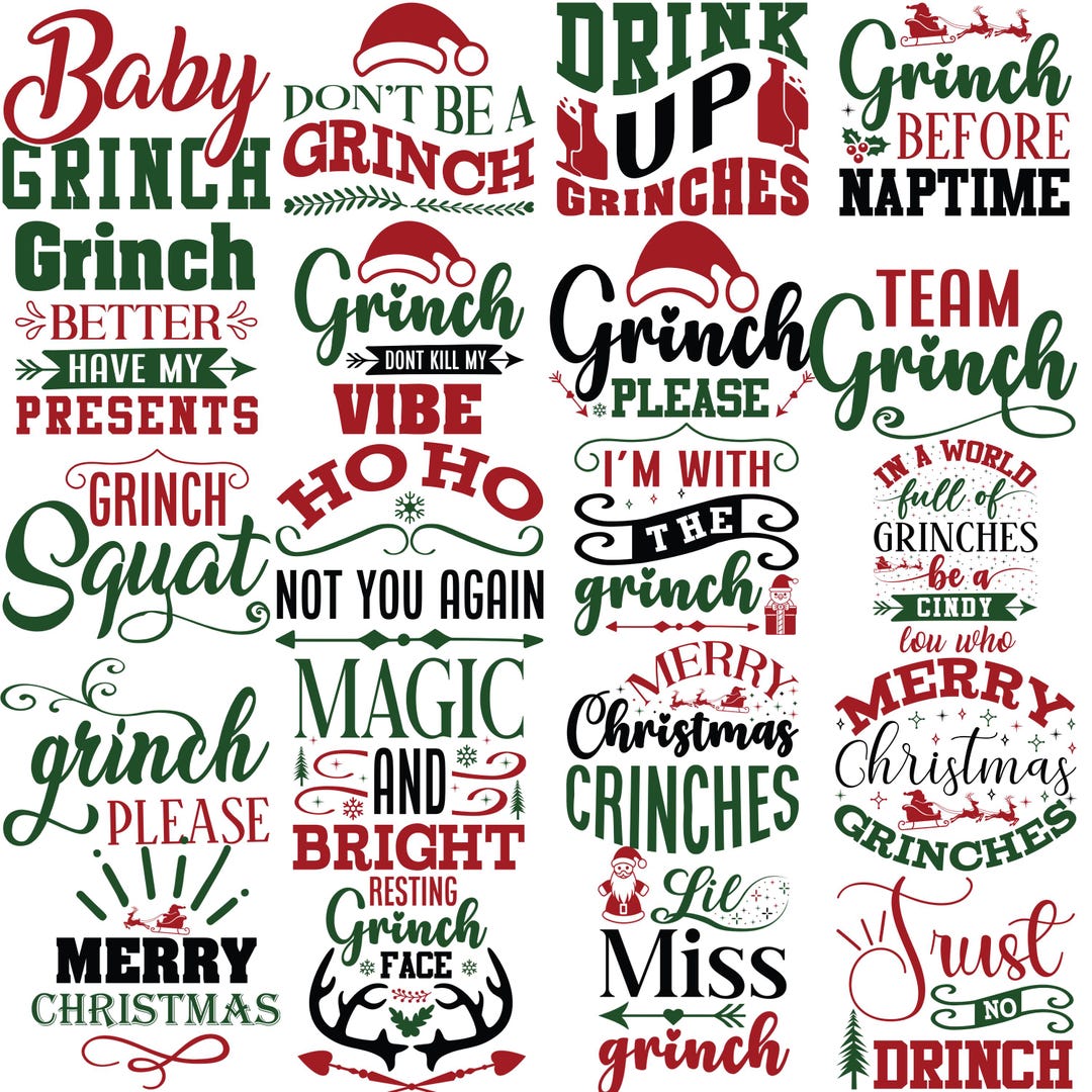 The Grinch SVG PNG Files | Grinch Christmas Svg | Cricut & Silhouette ...