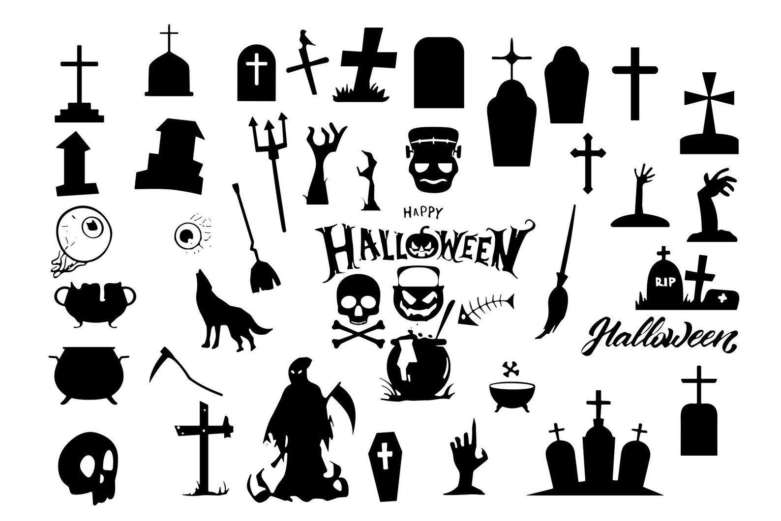 Halloween SVG PNG Bundle | Spooky Season Clipart | Pumpkins, Ghosts ...