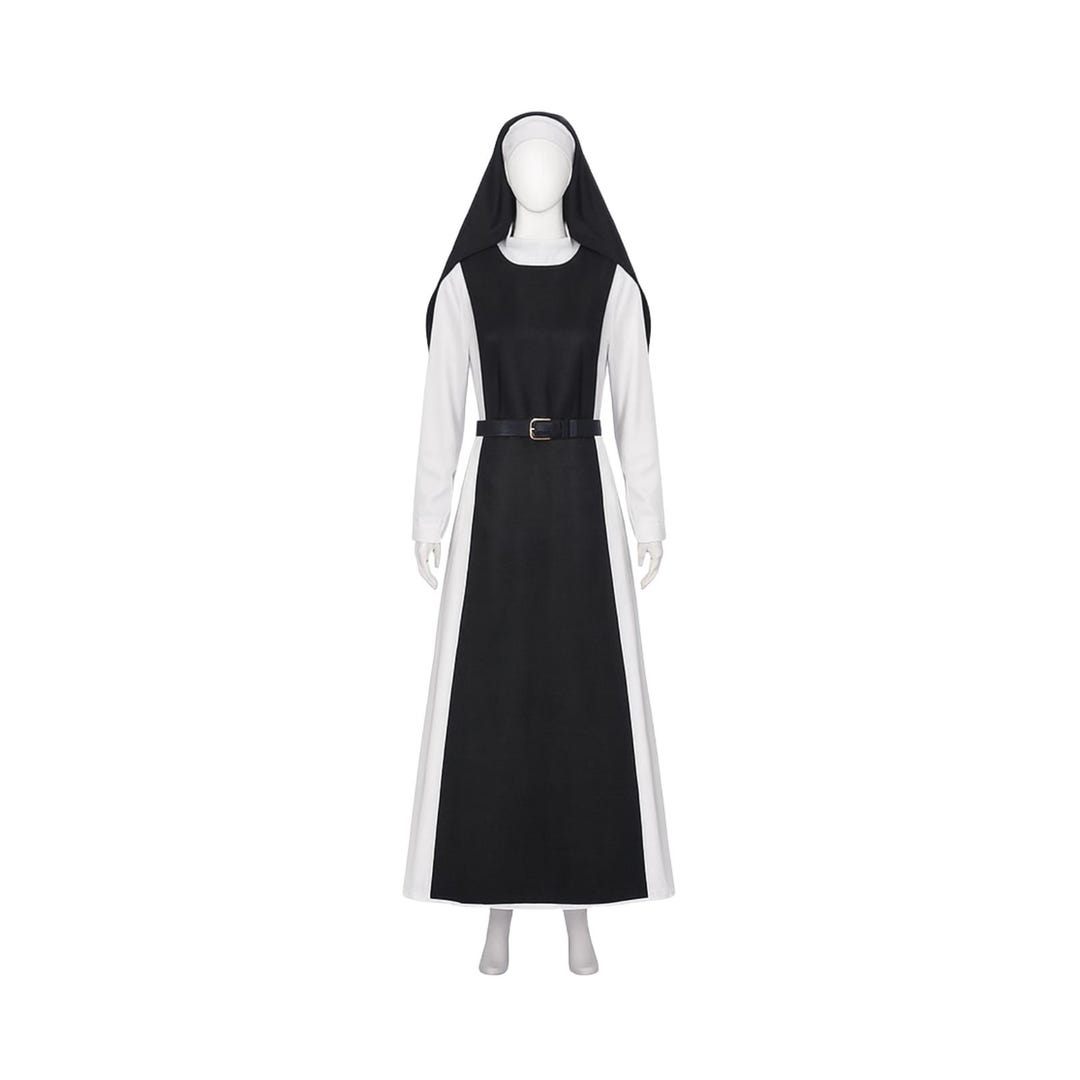 Traditional Black & White Nun Habit Costume - Etsy