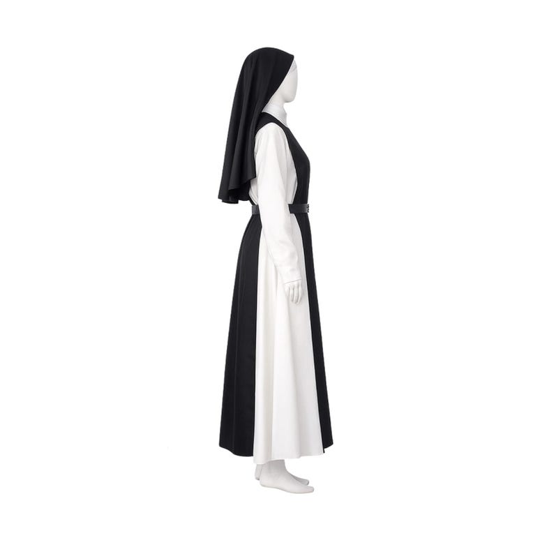 Traditional Black & White Nun Habit Costume - Etsy