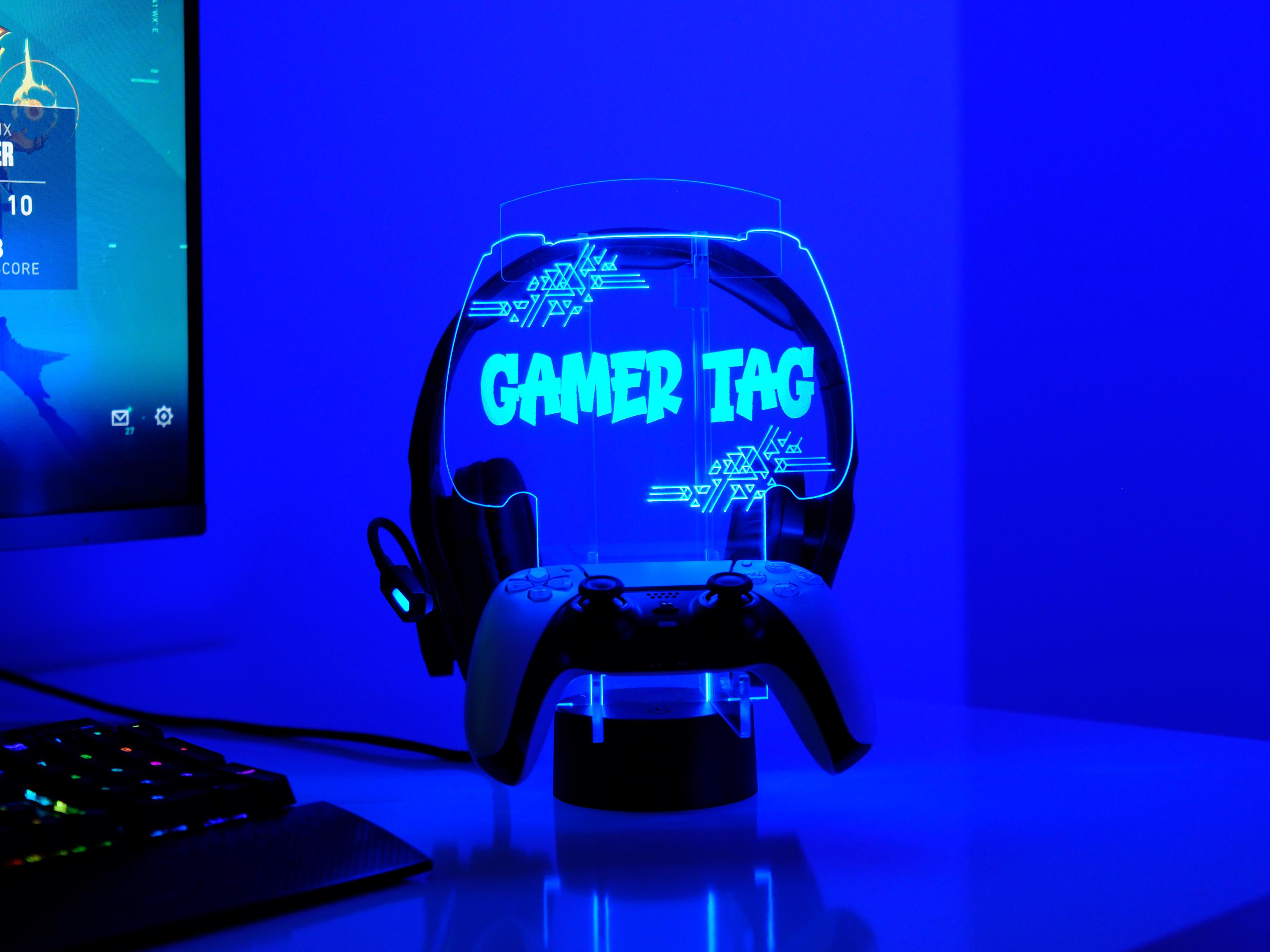 RGB Headphone Stand: Personalized Gamer Headset Holder - Etsy