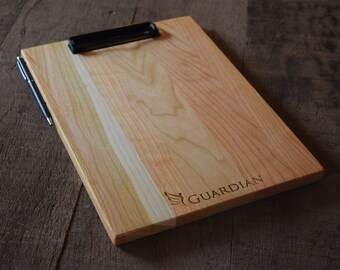 Hardwood Clipboard Engraved Magnetic Pen Stylus Holder | Etsy