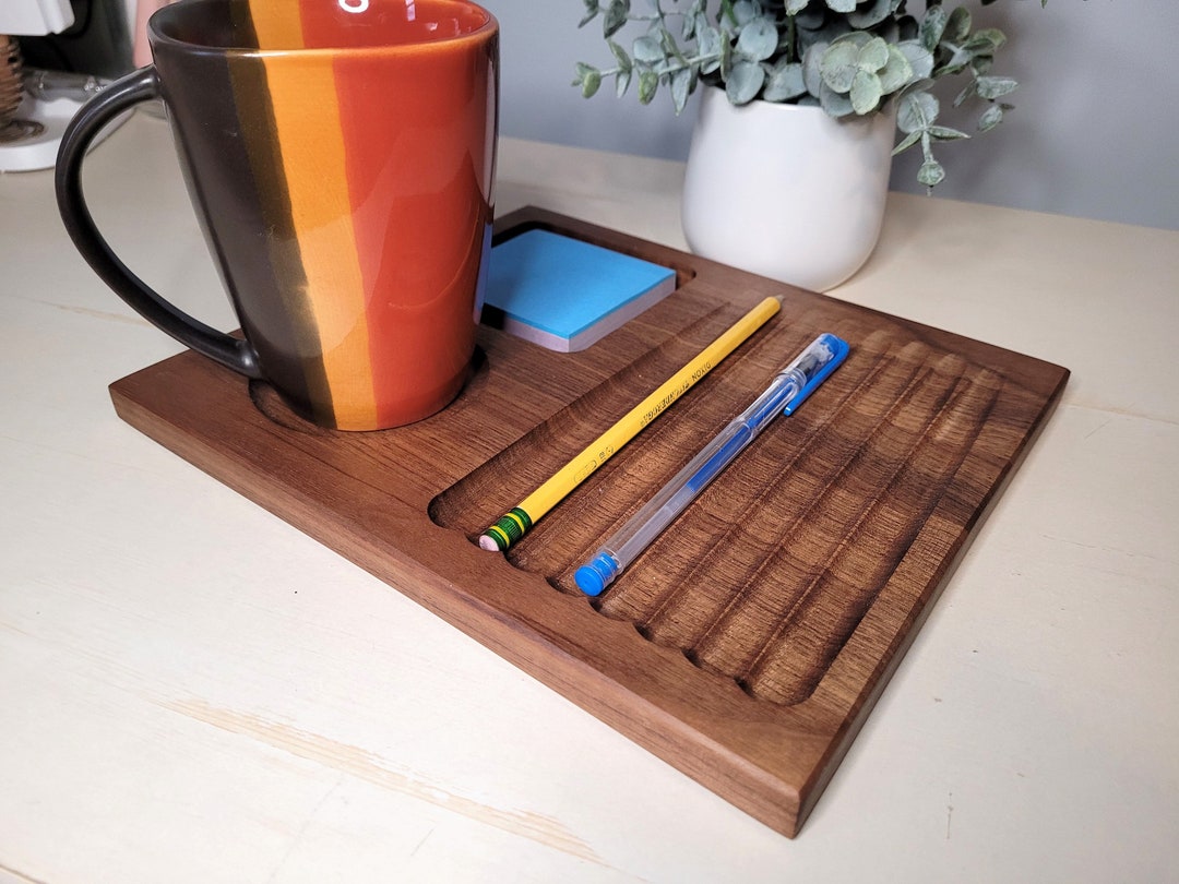 Desktop Organizer, Wood Desk Organizer, Gift, Desk Accessories, Home ...