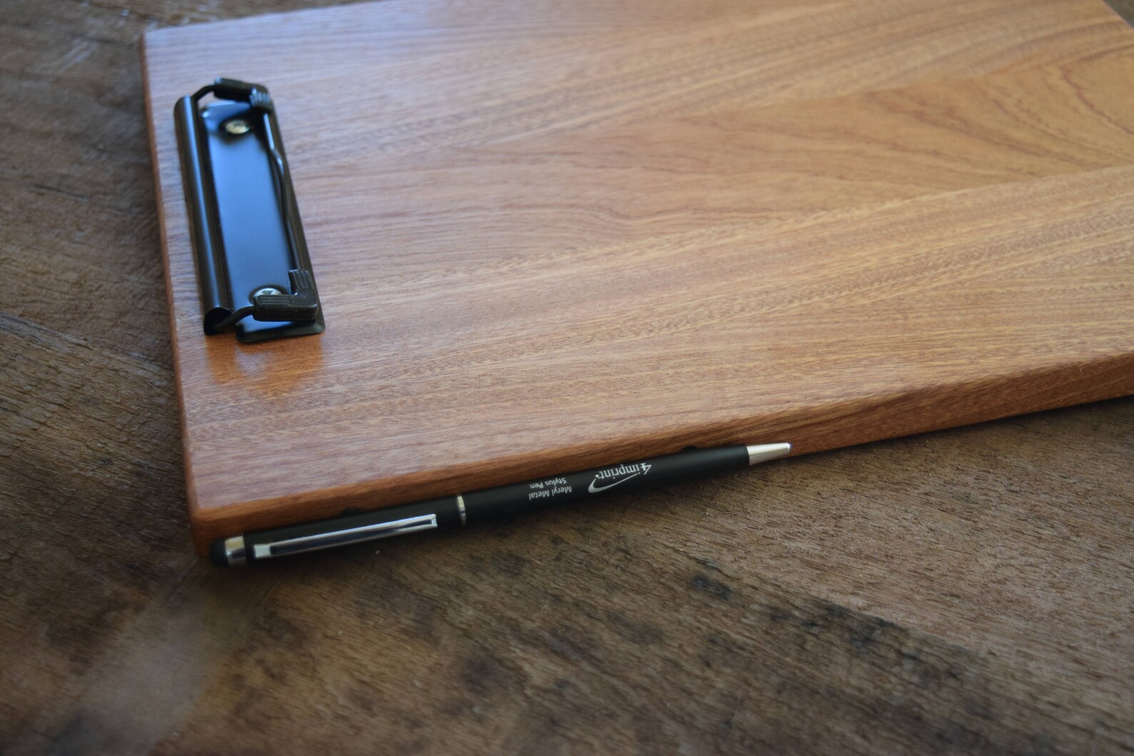 Hardwood Clipboard Engraved Magnetic Pen Stylus Holder | Etsy