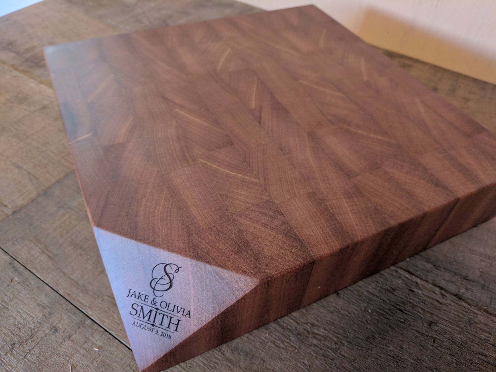 Personalized Engraved Monogramed Cutting Board Butcher Block - Etsy