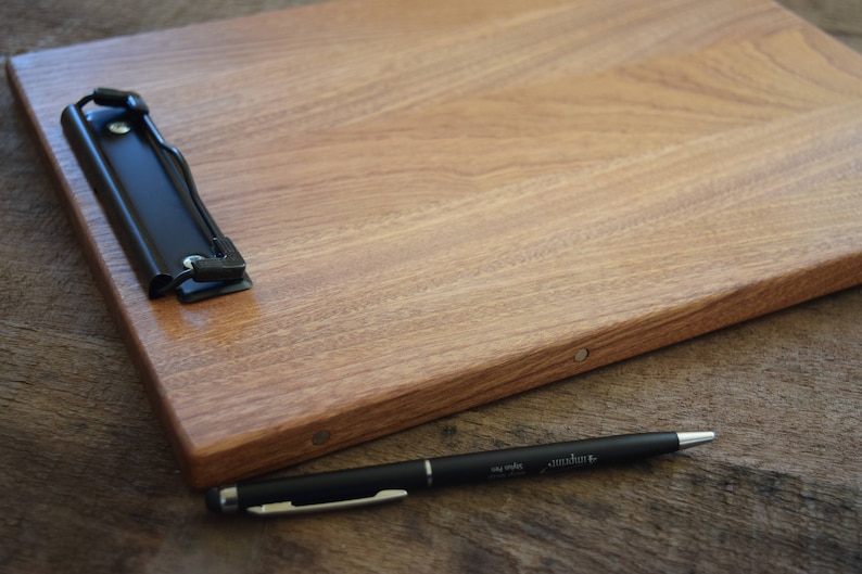 Hardwood Clipboard Engraved Magnetic Pen Stylus Holder - Etsy