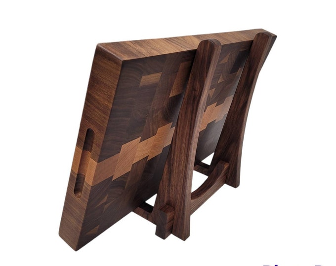 Black Walnut OR Cherry Wood Cutting Board Display Stands/charcuterie ...