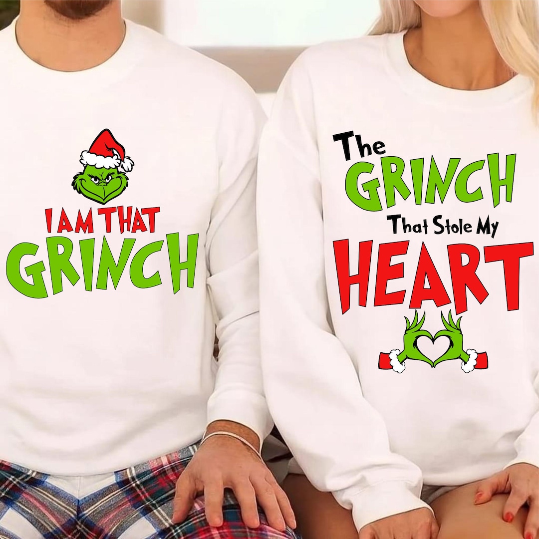 The Grinch That Stole My Heart Svg Png, Christmas Couple Svg, Grinchy ...