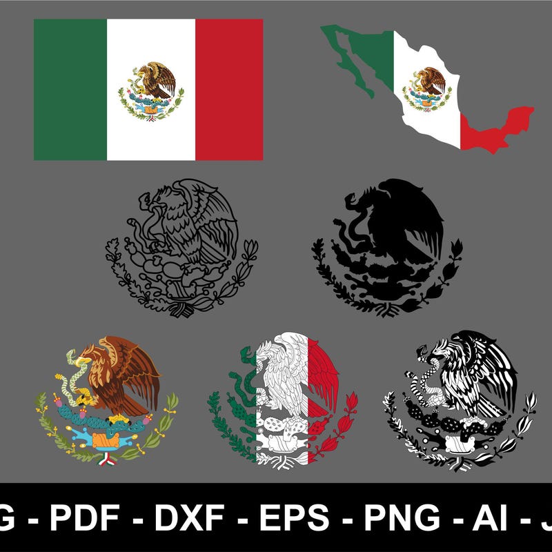 Graphic Map Mexico - Etsy UK