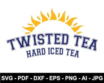 Twisted Tea SVG PNG Vector, Twisted Tea Clipart, Files for Cricut, Cut ...
