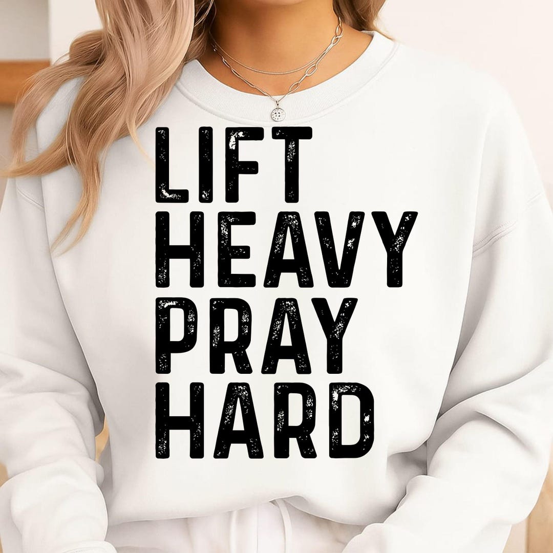 Lift Heavy Pray Hard Svg Png, Christian Svg, Jesus Svg, Workout Svg ...