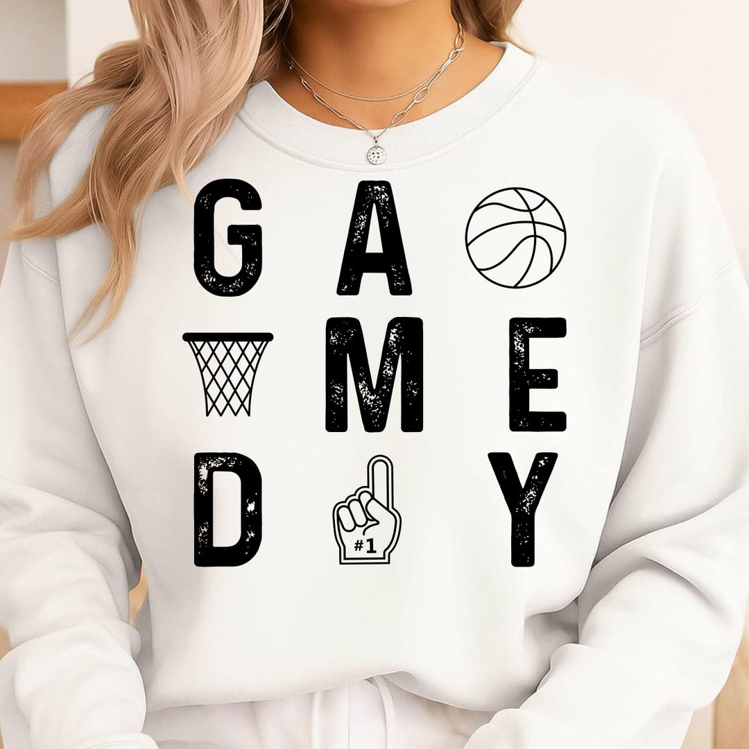 Gameday Basketball Svg Png, Basketball Shirt Svg, Game Day Vibes Svg ...