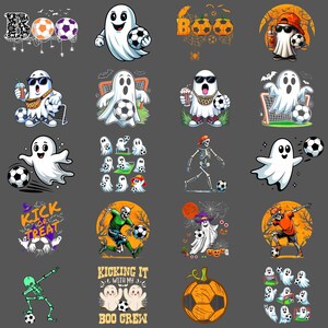 Funny Halloween Ghost Soccer PNG - My Boo Halloween Sublimation Clipart ...