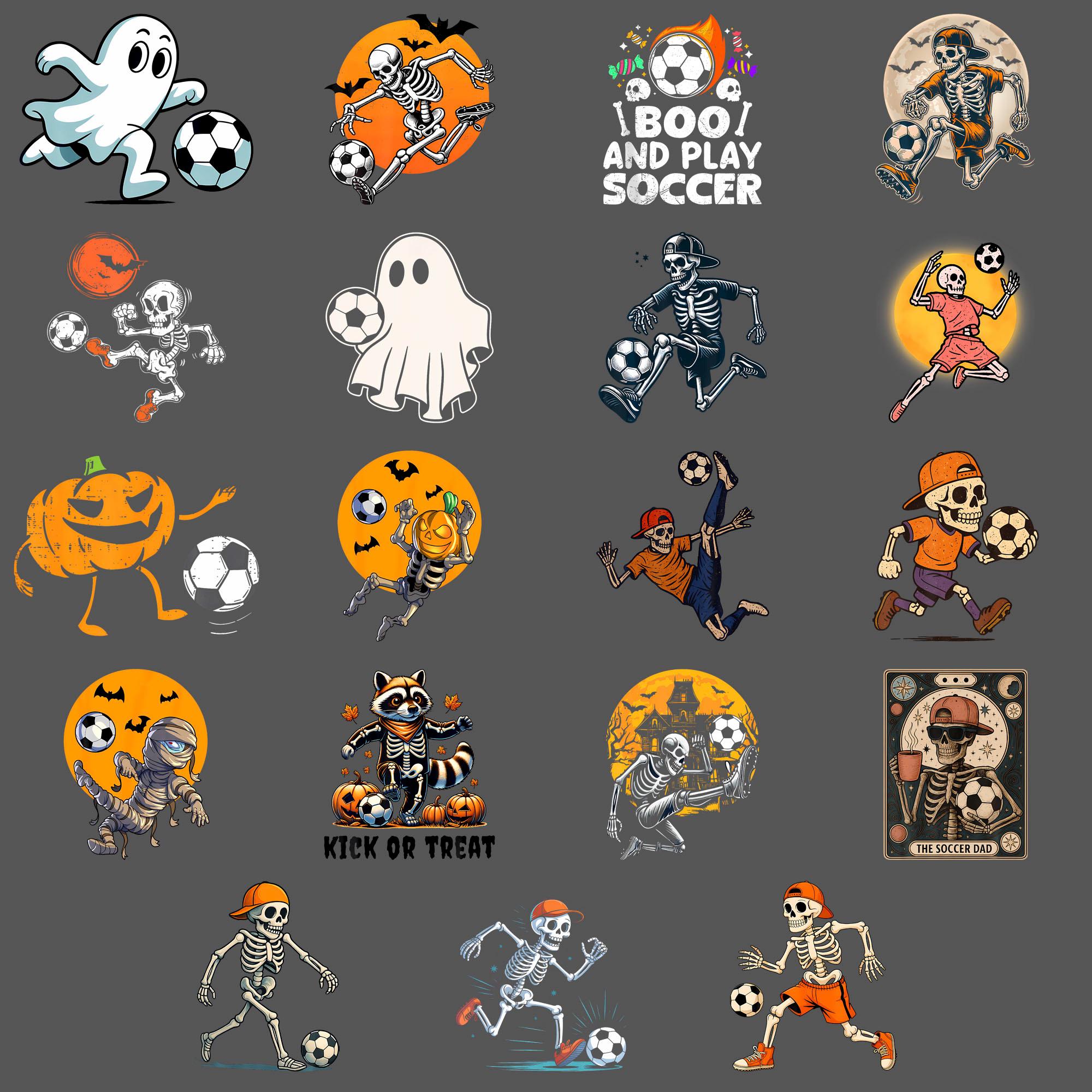 Funny Halloween Ghost Soccer PNG - My Boo Halloween Sublimation Clipart ...