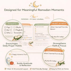 Ramadan Activities for Kids Printable – Islamic Daily Journal for ...