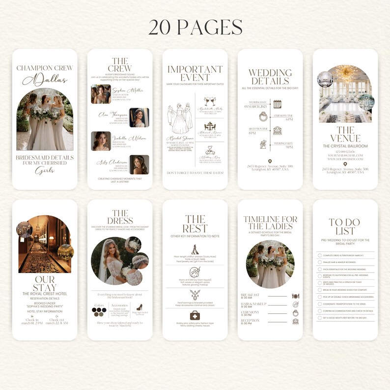 Bridesmaid Digital Handbook Template, Bridesmaid Proposal Guide ...