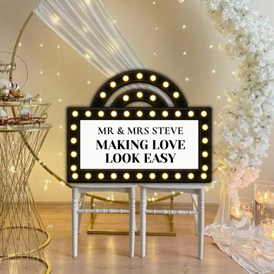 Wedding Bottle Service Sign for Wedding, Marquee Reception Sign ...