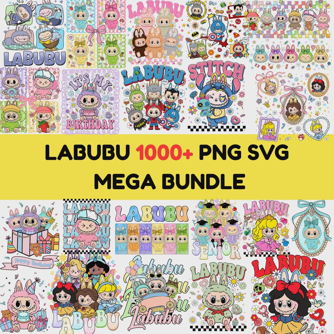 1000+ Labubu PNG, Vector Digital Files for Cricut, Laser Cut La Bubu ...