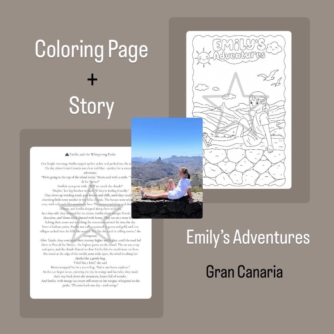 Emily's Adventures Coloring Pages Printable Kids Coloring Book With ...